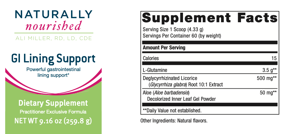 GI Lining Support – Naturally Nourished