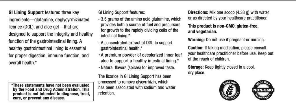 GI Lining Support – Naturally Nourished